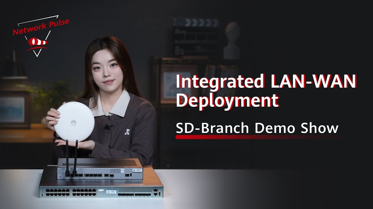 [Huawei SD-WAN Demo] Integrated LAN-WAN Deployment - YouTube