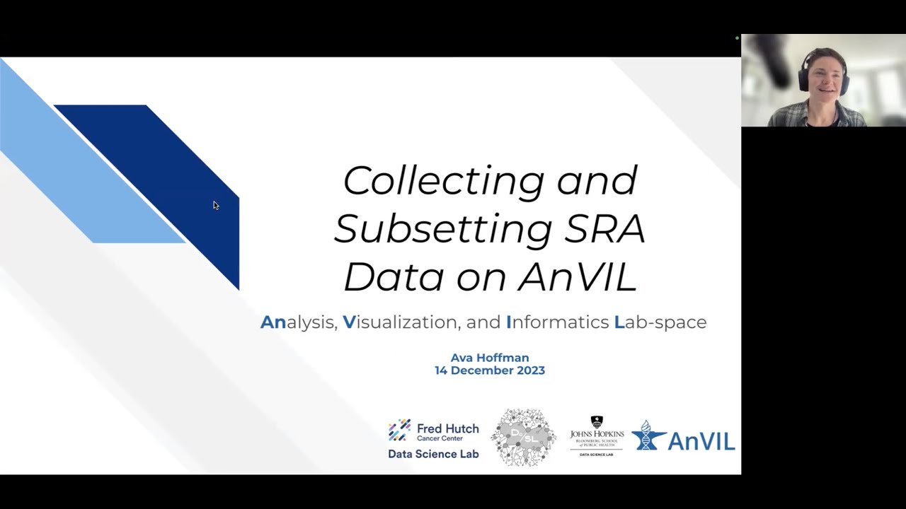 AnVIL Demos: Collecting and subsetting SRA data - 2023/12/14 - YouTube