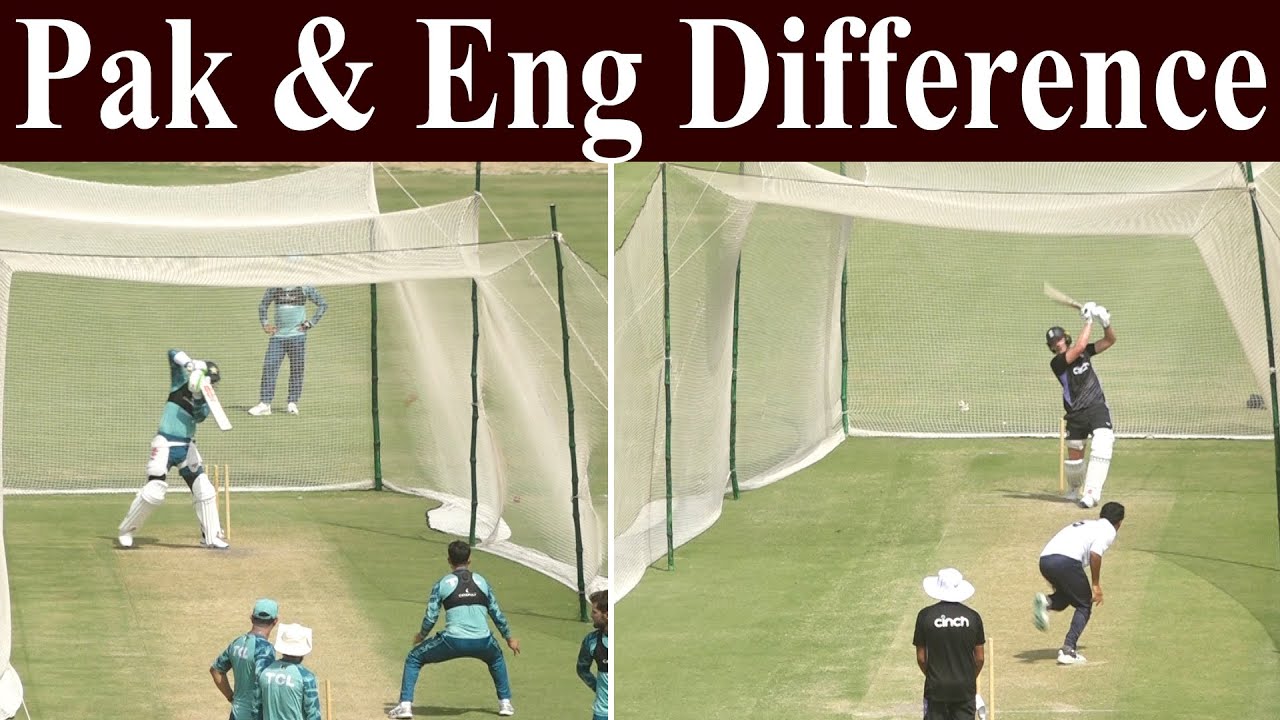 Difference between Pak and eng Training in the Net | Pak vs eng | pak ...