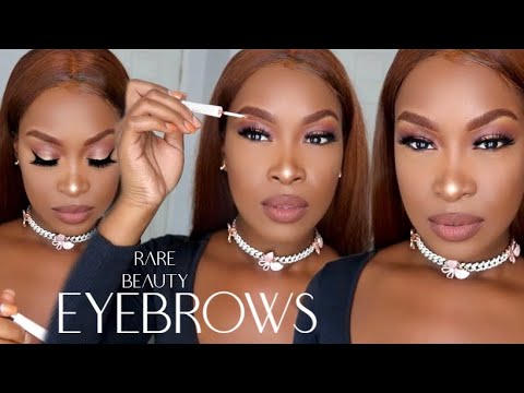 RARE BEAUTY BROW HARMONY PENCIL AND GEL REVIEW | warm auburn | HOW I ...