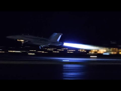 F-18 AFTERBURNER in the NIGHT! - YouTube