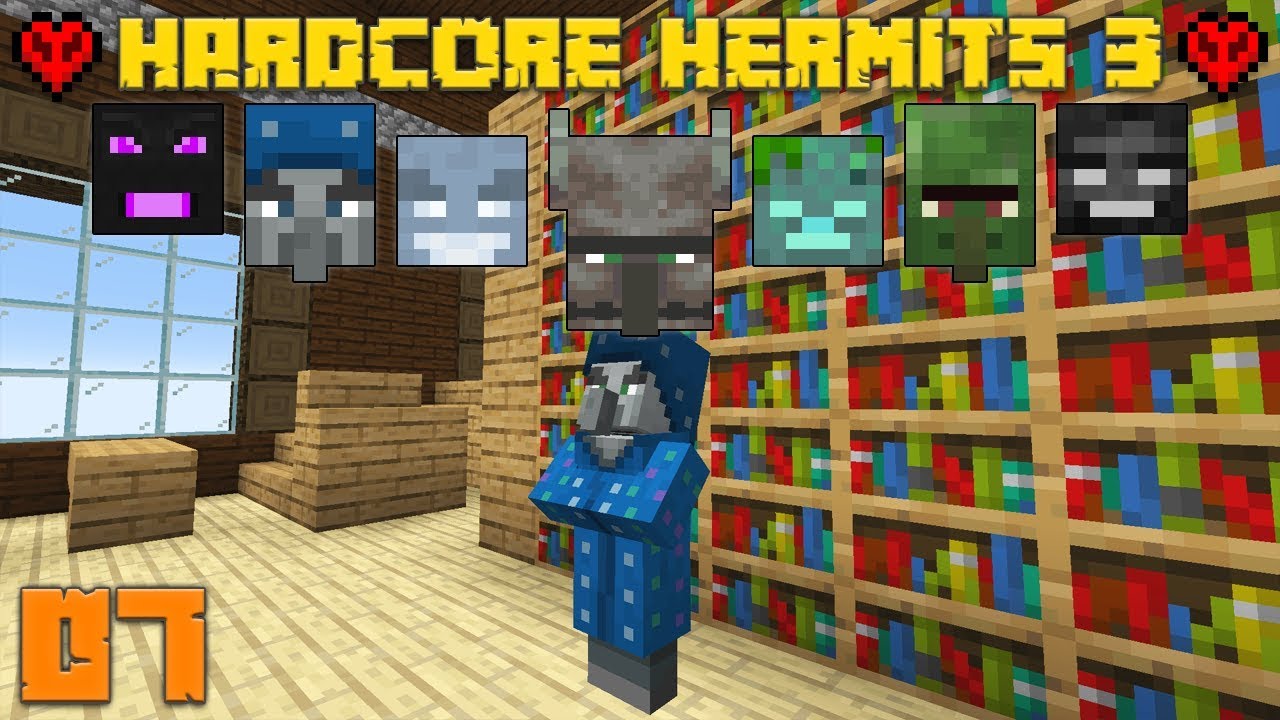Minecraft Hardcore Hermits 07 The Illusioner! (Season 3) - YouTube
