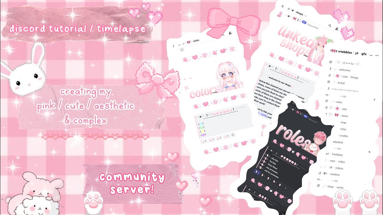 ⊹ creating my cute, pink aesthetic & complex community server | discord ...