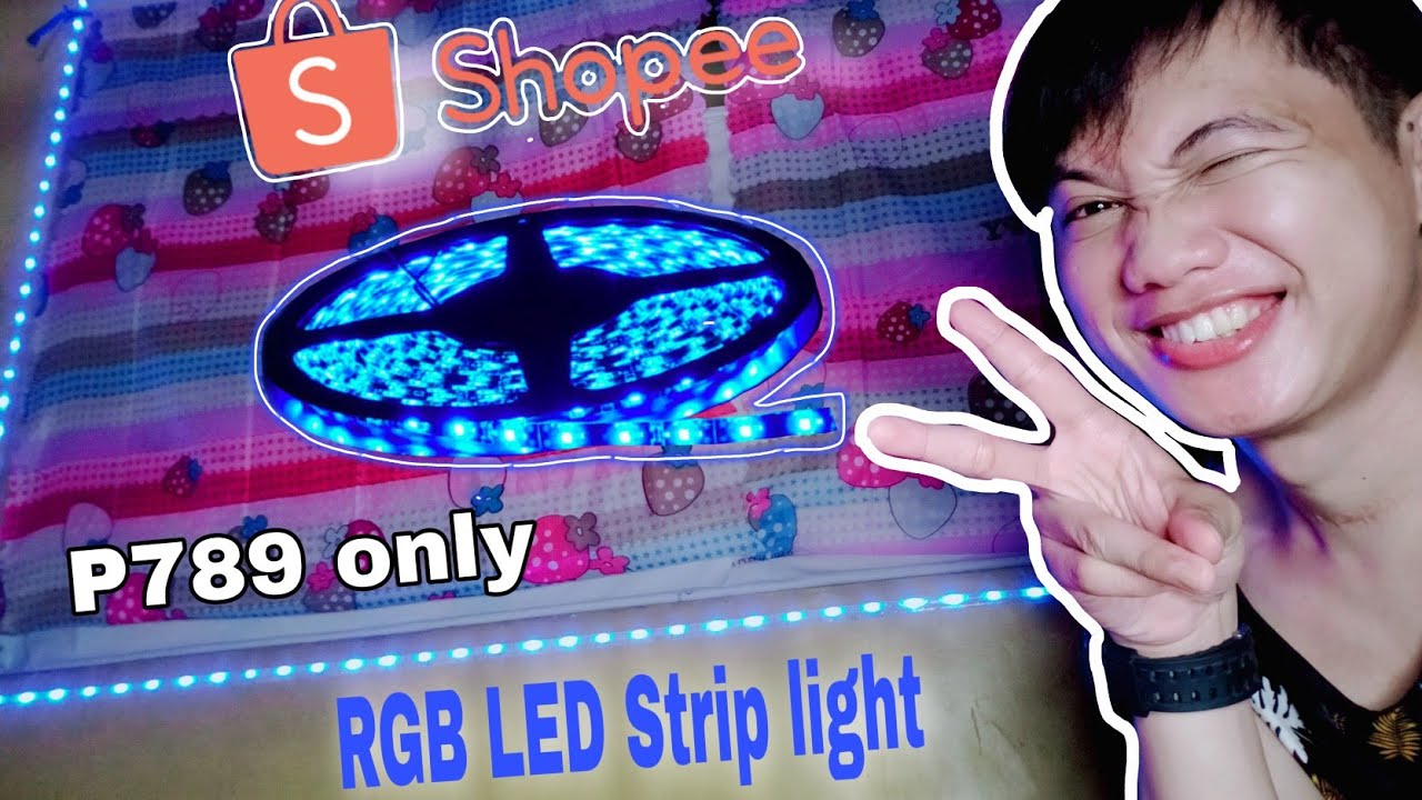 Shopee-Unboxing of 5m 300 LED RGB 2835 LED Strip light+ Remote ...