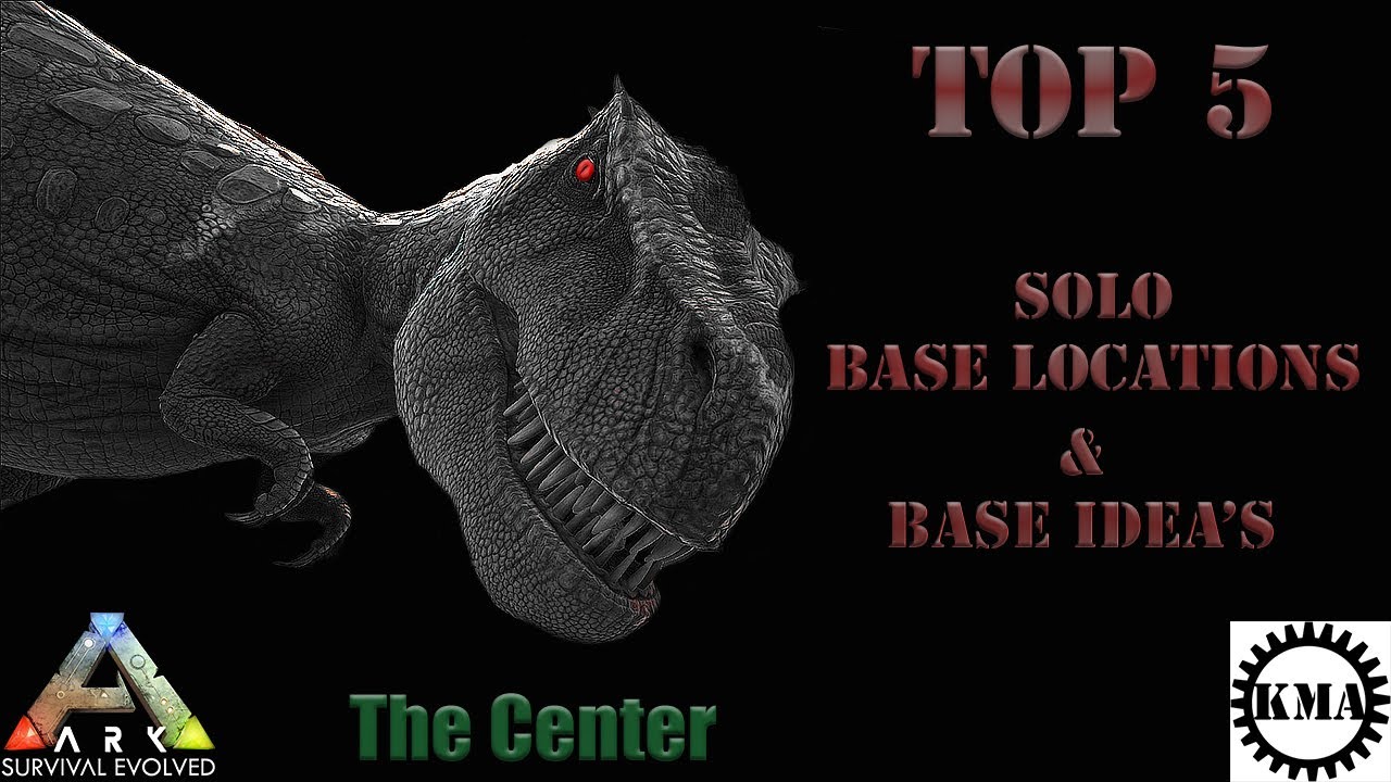 ARK: The Center - Top 5 Base Locations with Base Designs - YouTube