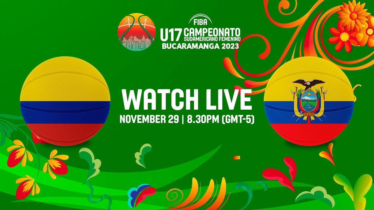 Colombia v Ecuador | Full Basketball Game | South American U17 Women's ...