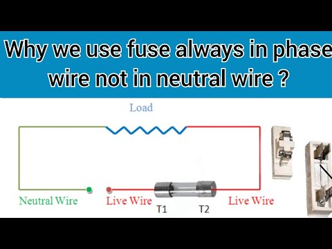 why fuse is connected in live wire|why fuse is not connected in neutral ...