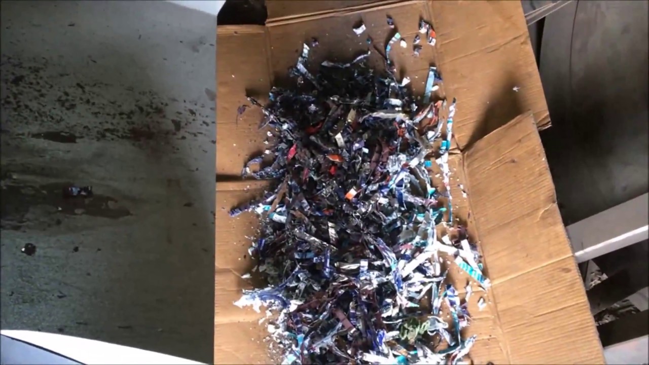 Amey Engineers: Paint Tins, Oil Tins Shredding : SM - YouTube