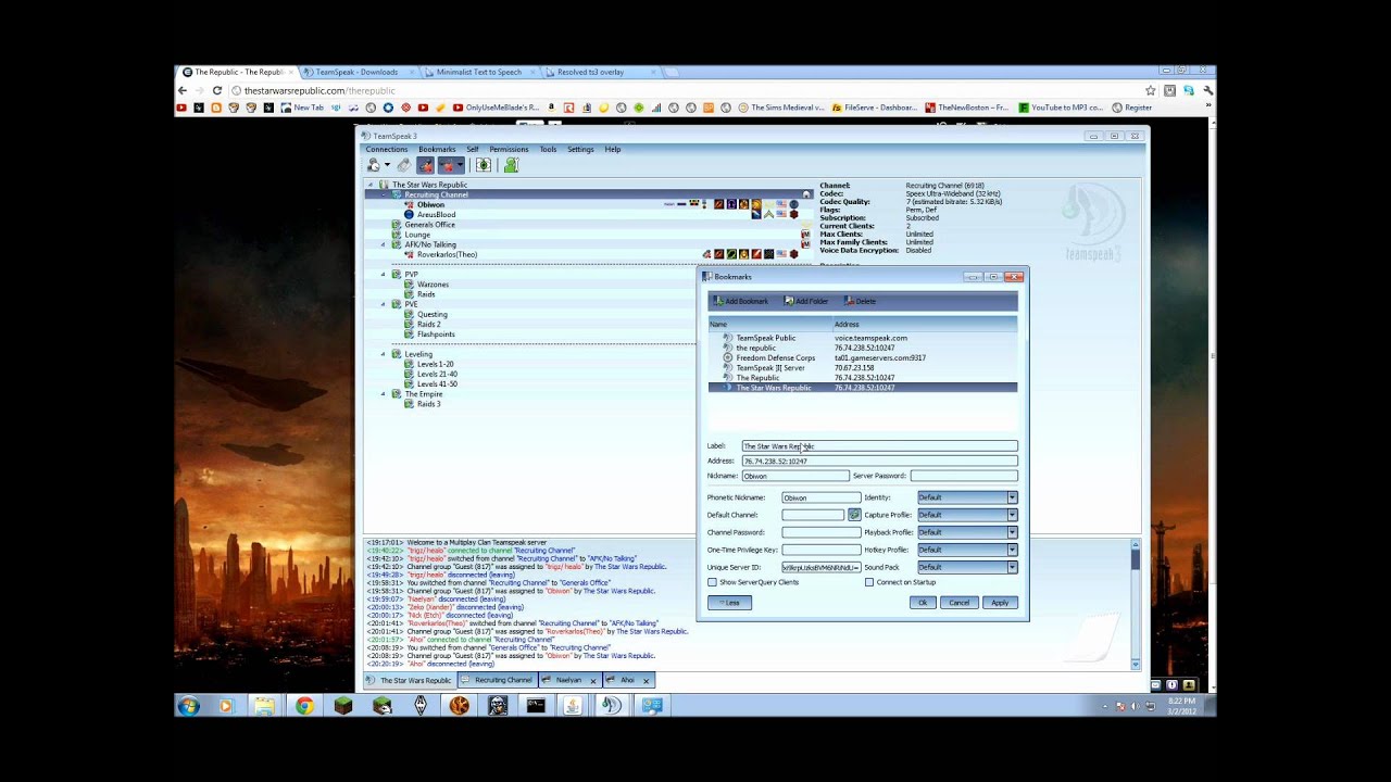 Teamspeak setup - YouTube