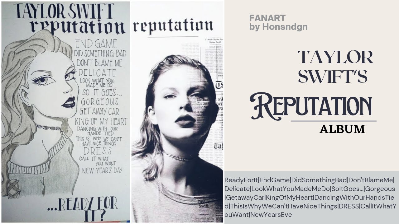 Taylor Swift'S Reputation FanArt | Colored Pencil | Sketch - YouTube