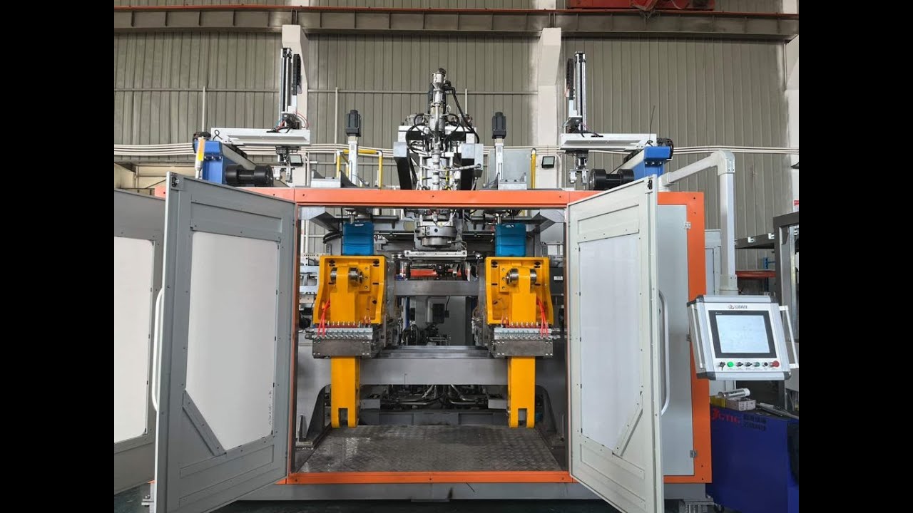 fully electric extrusion blow molding machine - YouTube