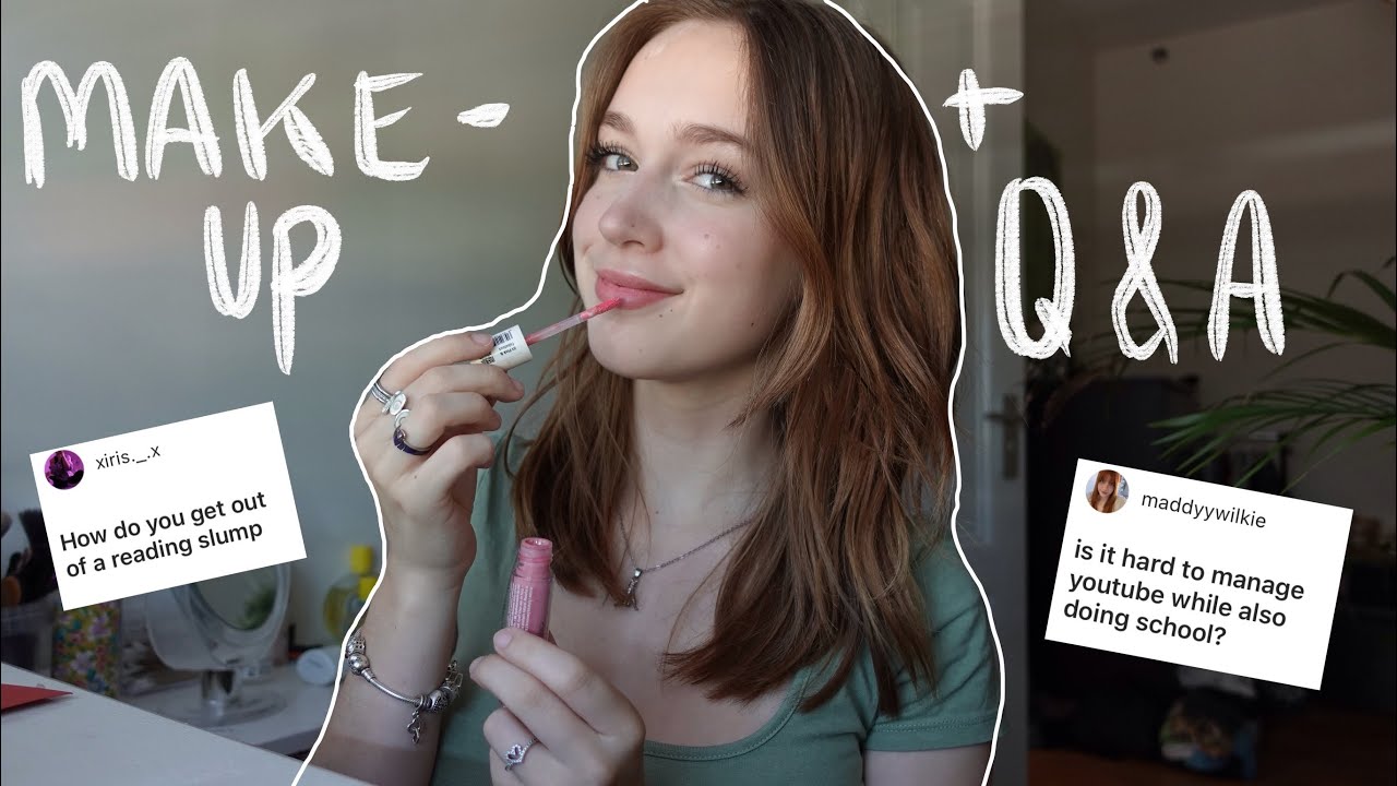 showing my MAKE UP routine whilst answering your questions! - YouTube