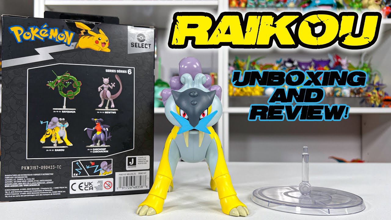 Raikou Trainer Team Series Articulated Figure Unboxing and Review - YouTube