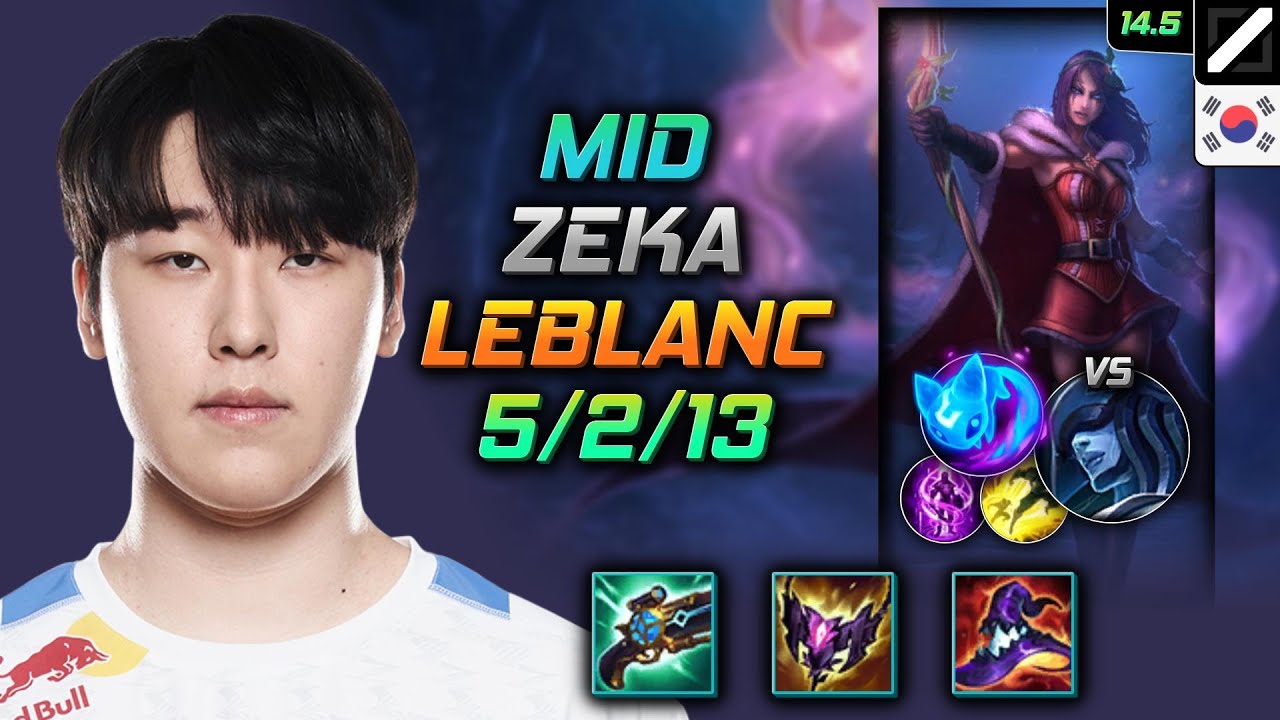 LeBlanc Mid Build Zeka Luden's Companion Summon Aery - LOL KR ...