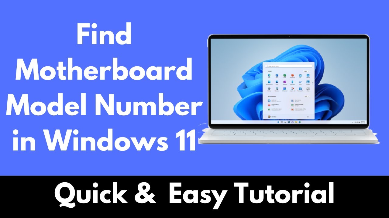 How To Find Motherboard Model Number in Windows 11 (Quick & Easy) - YouTube