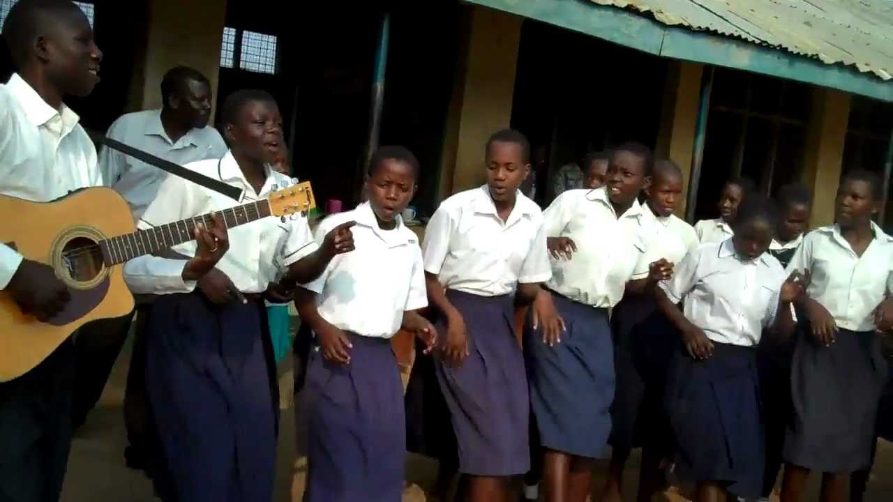 School welcome to visitors, Soroti, Uganda - YouTube