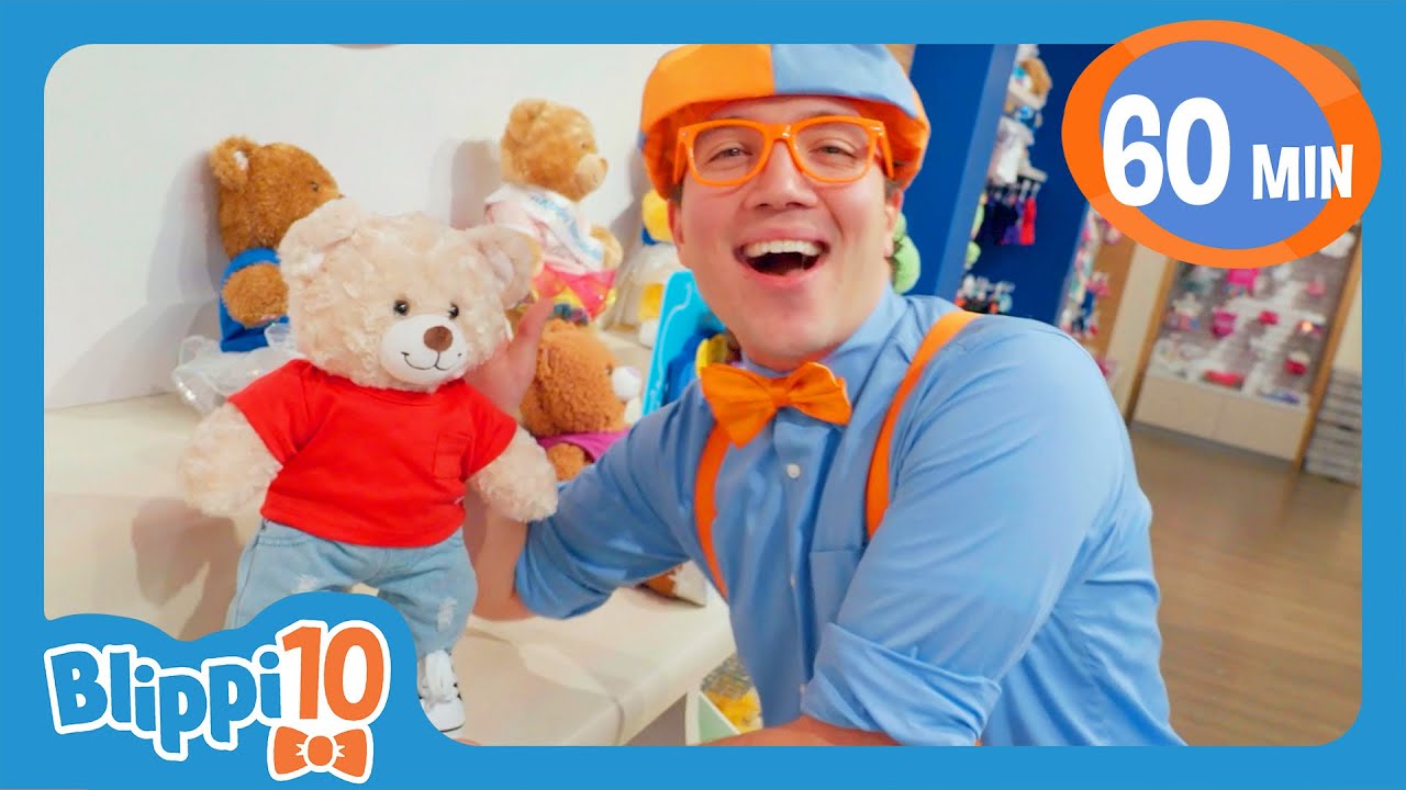 Blippi Builds the Silliest Fuzziest Surprise Build-A-Bear | Blippi ...