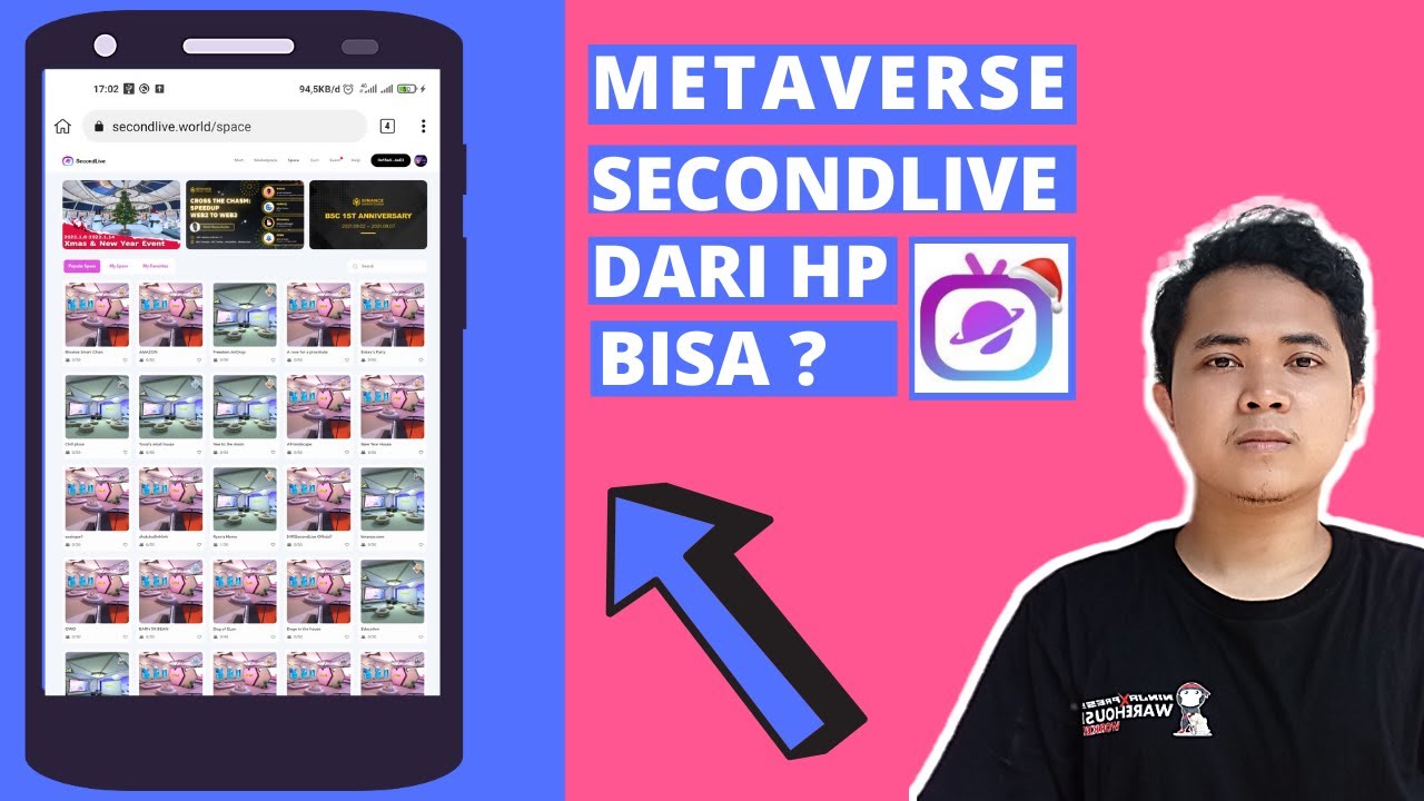 CARA DAFTAR METAVERSE SECONDLIVE AIRDROP DARI HP - YouTube