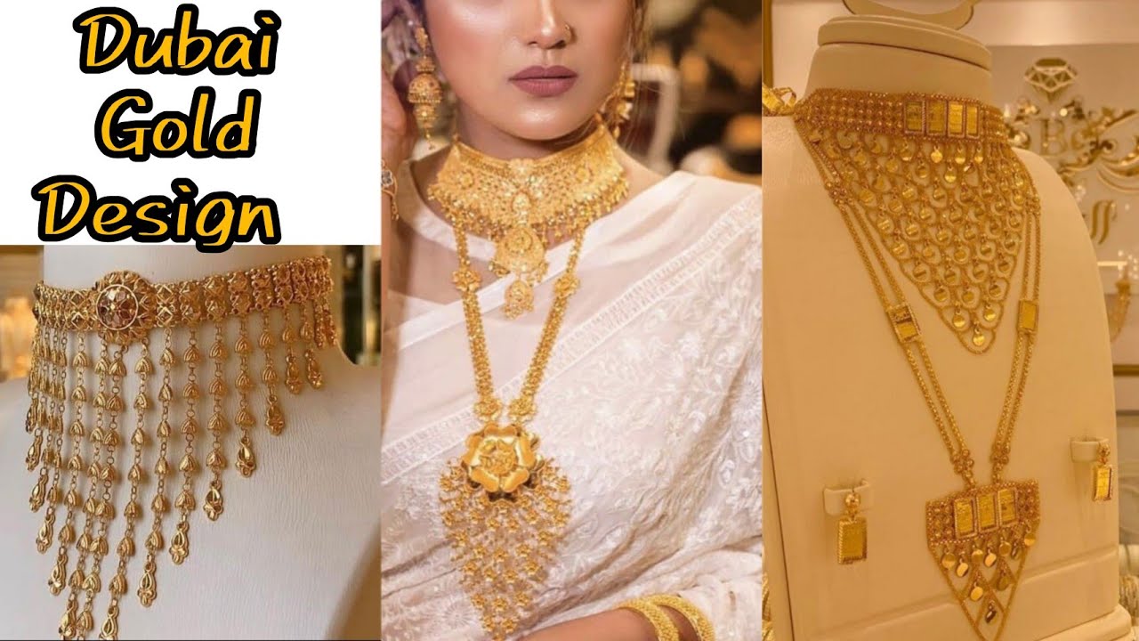 latest Dubai gold necklace designs 2023 //Dubai new collection for gold ...