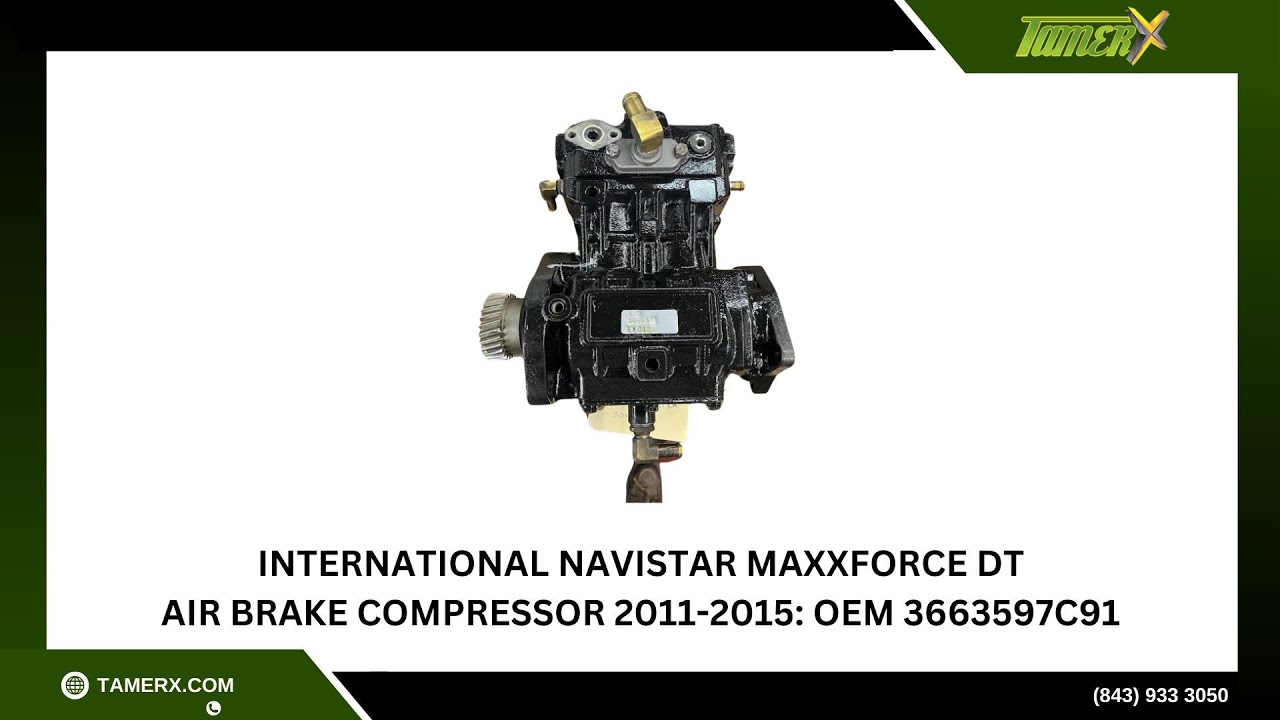 International Navistar MaxxForce DT Air Brake Compressor 2011-2015: OEM ...
