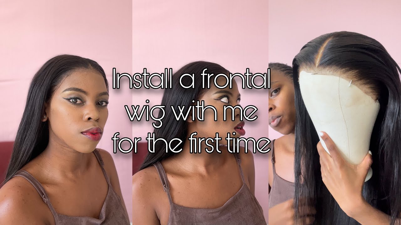 Install a frontal wig with me | wig customization |South African ...