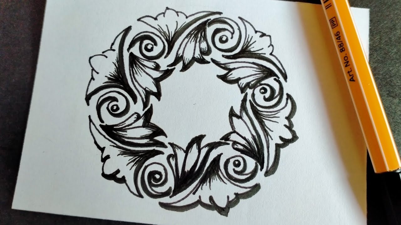 Zentangle Mandala Doodle Patterns Idea: Champions wheel. - YouTube