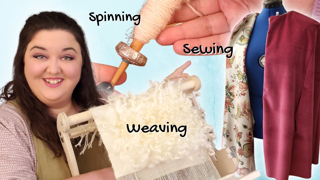 My Cape Project has Hand Woven Trim! - Vararfeldur Weaving Wool Locks ...
