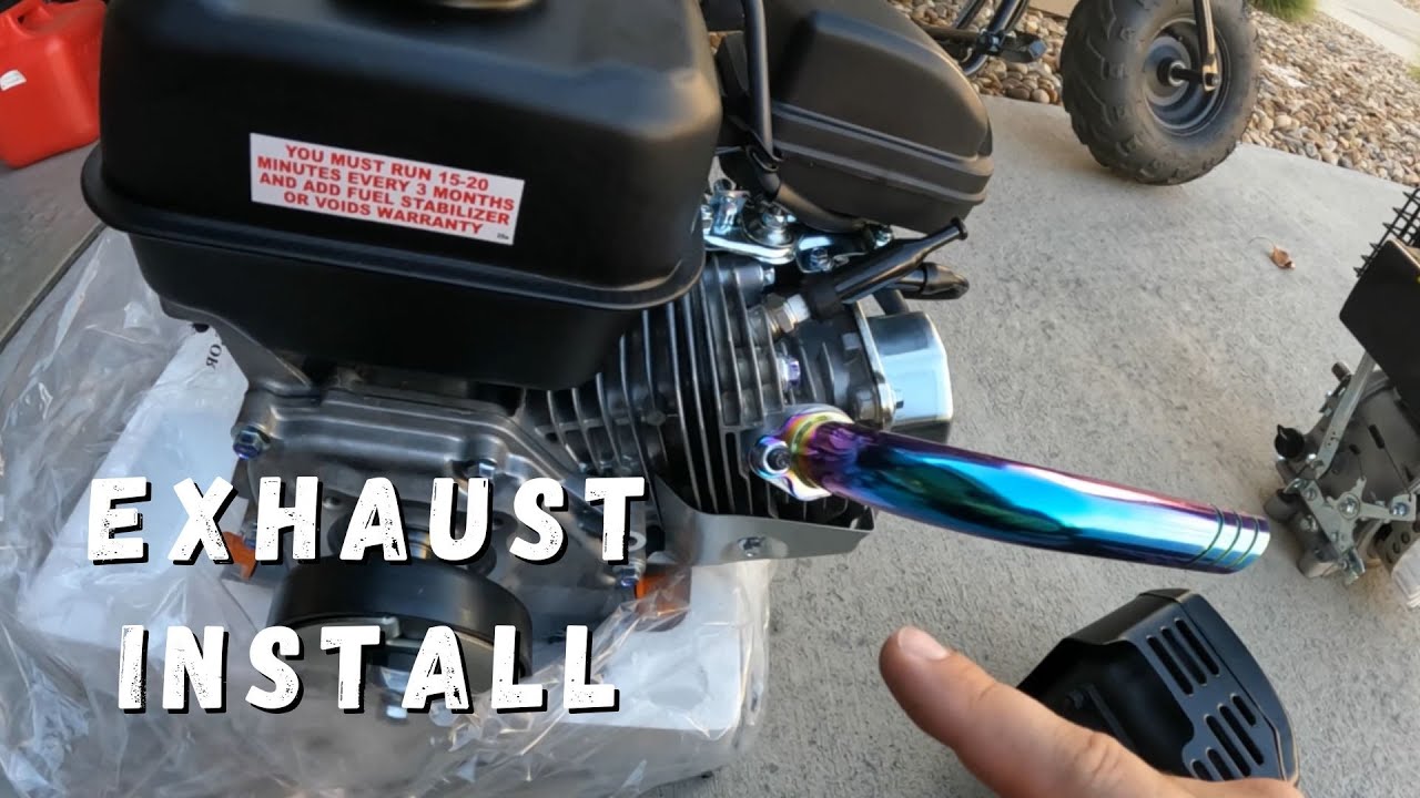 How To Install Exhaust on Predator 212 Motor - YouTube