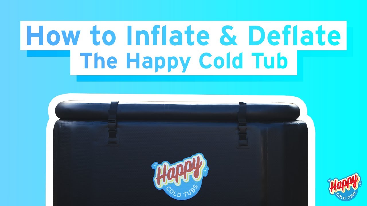 How to Inflate & Deflate The Happy Cold Tub - YouTube