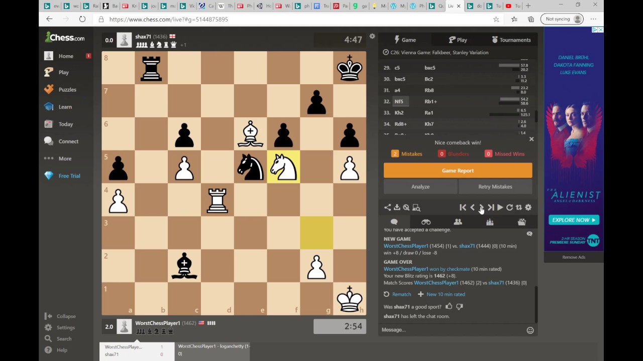 checkmate by rook, supported by knight and pawn - YouTube
