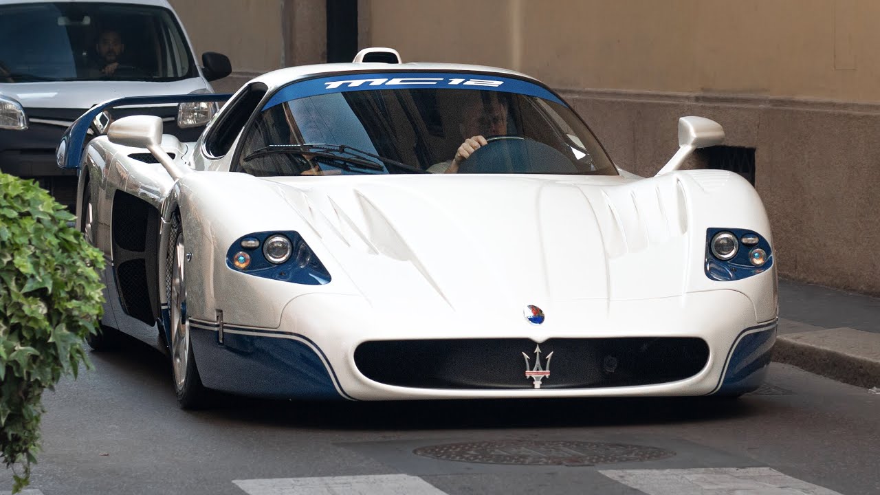 1 Of 50 Maserati MC12 sound in Milan! - YouTube
