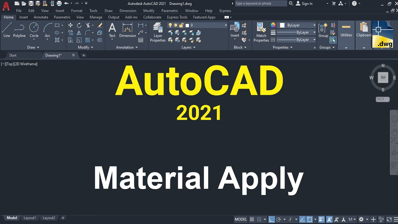 Apply Material in 3D Object by AutoCAD | Shadin Creative Design - YouTube