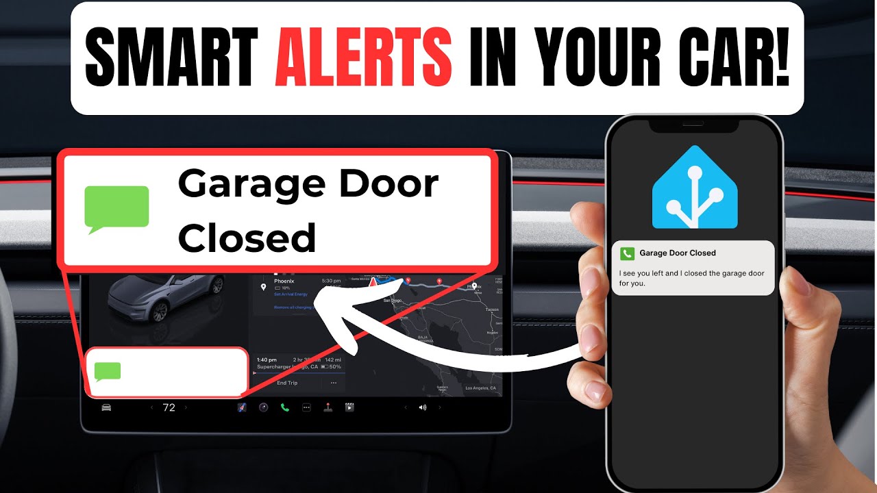 Get Smart Home Alerts in Your Car (Without an App)!! - YouTube