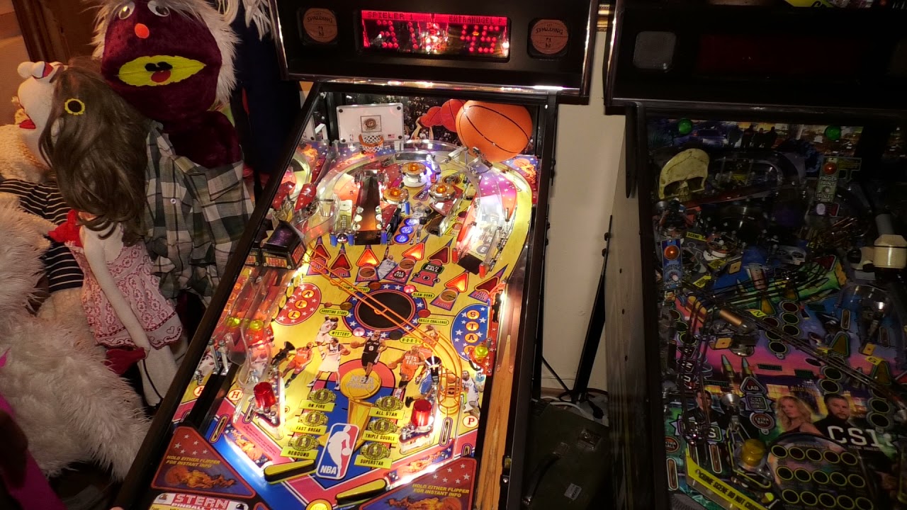 #76 Flipper NBA Stern, Gameplay, Pinball Automat - YouTube