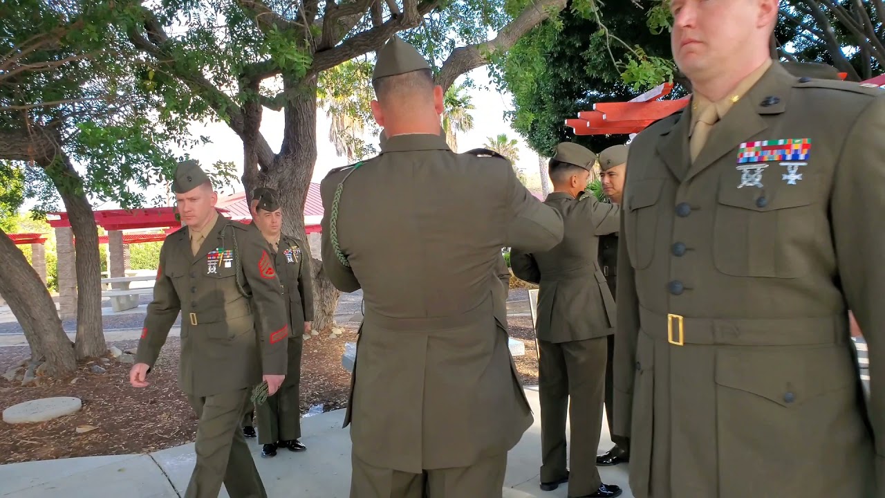 MARINES WEAR FRENCH UNIT AWARD HONORING FIGHTING FIFTH'S LEGACY - YouTube