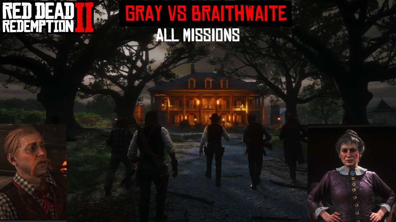 All Gray vs Braithwaite Missions in RDR2 | Complete Mission List - YouTube