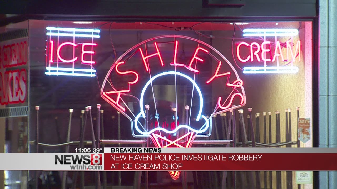 New Haven police investigating ice cream shop robbery - YouTube
