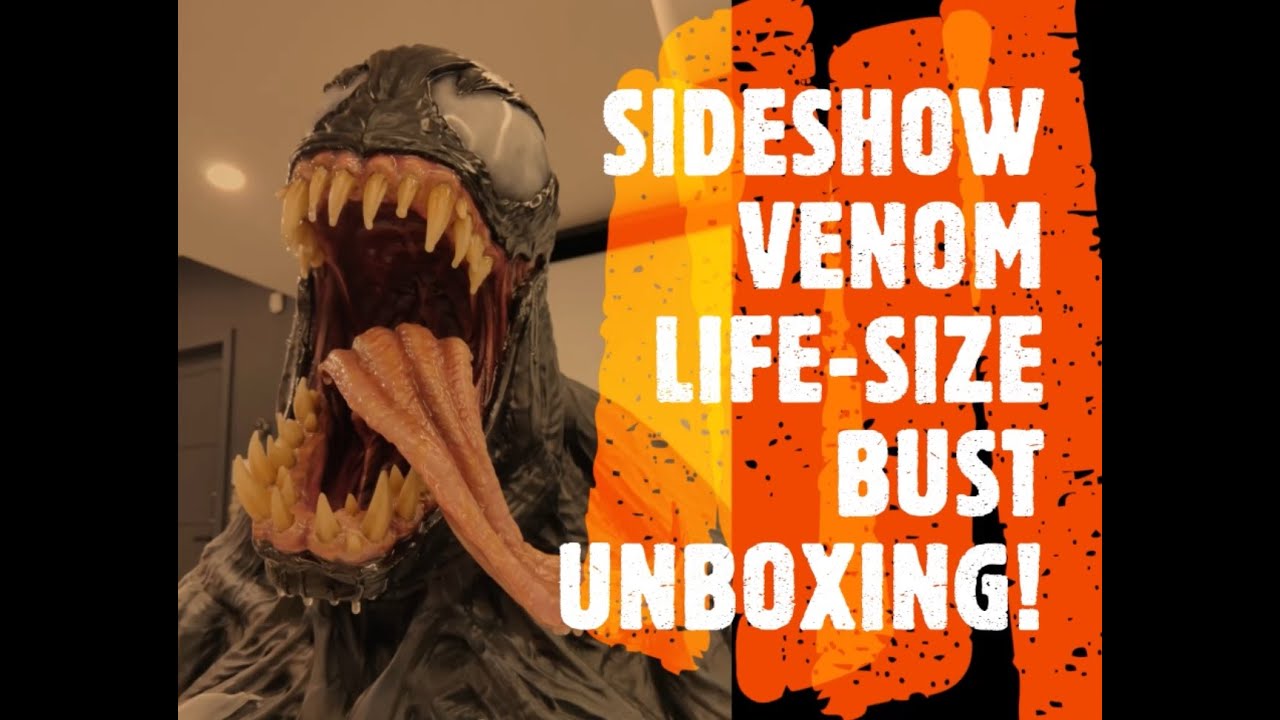 SIDESHOW Venom Life Size Bust Statue Unboxing! - YouTube