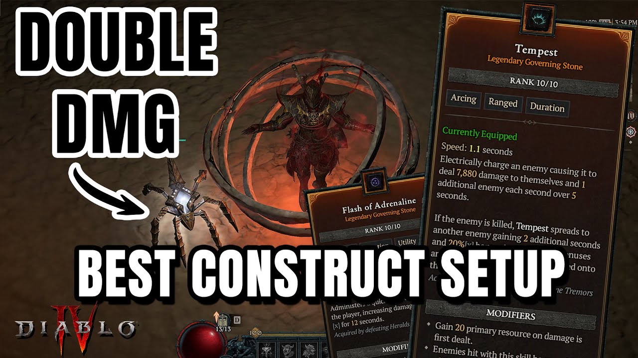 DOUBLE DAMAGE! BEST CONSTRUCT PET SETUP FOR Season 3 Diablo 4 - YouTube