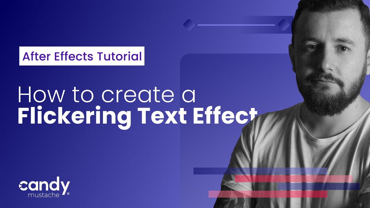Flickering Text Effect - How to Create a Text Scene in After Effects - YouTube