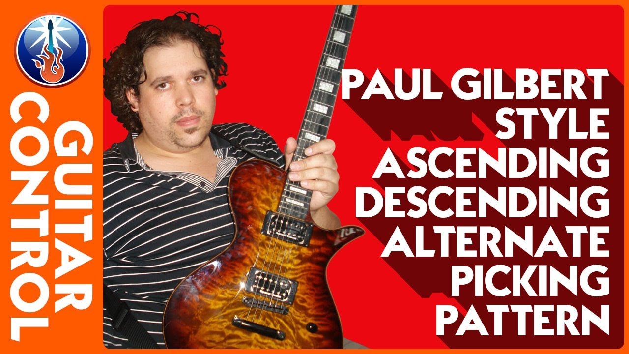 Alternate Picking Exercises - Paul Gilbert Style Ascending Descending ...