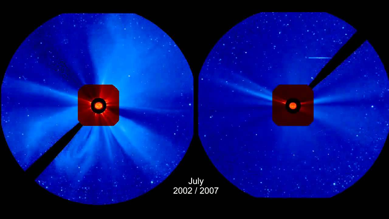 SolarMax vs SolarMin (2002-2007) SOHO Solar Activity - YouTube