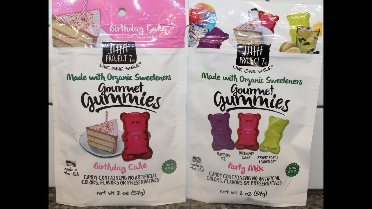 Project 7 Gourmet Gummies: Rainbow Ice, Birthday Cake & Front Porch ...