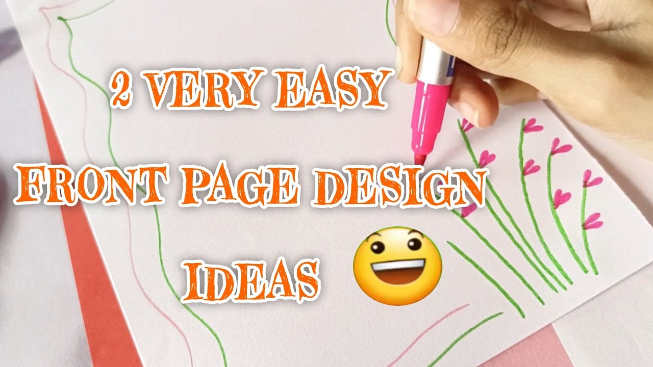 2 BEAUTIFUL BORDER DESIGNS/PROJECT WORK DESIGNS/A4 SHEET/FILE/FRONT ...