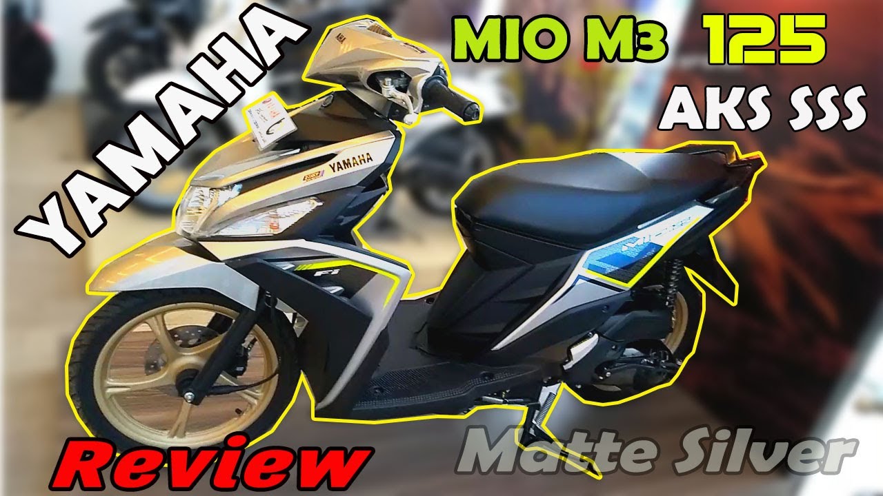 Review Yamaha Mio M3 2021 New AKS & SSS | Matte Silver - YouTube