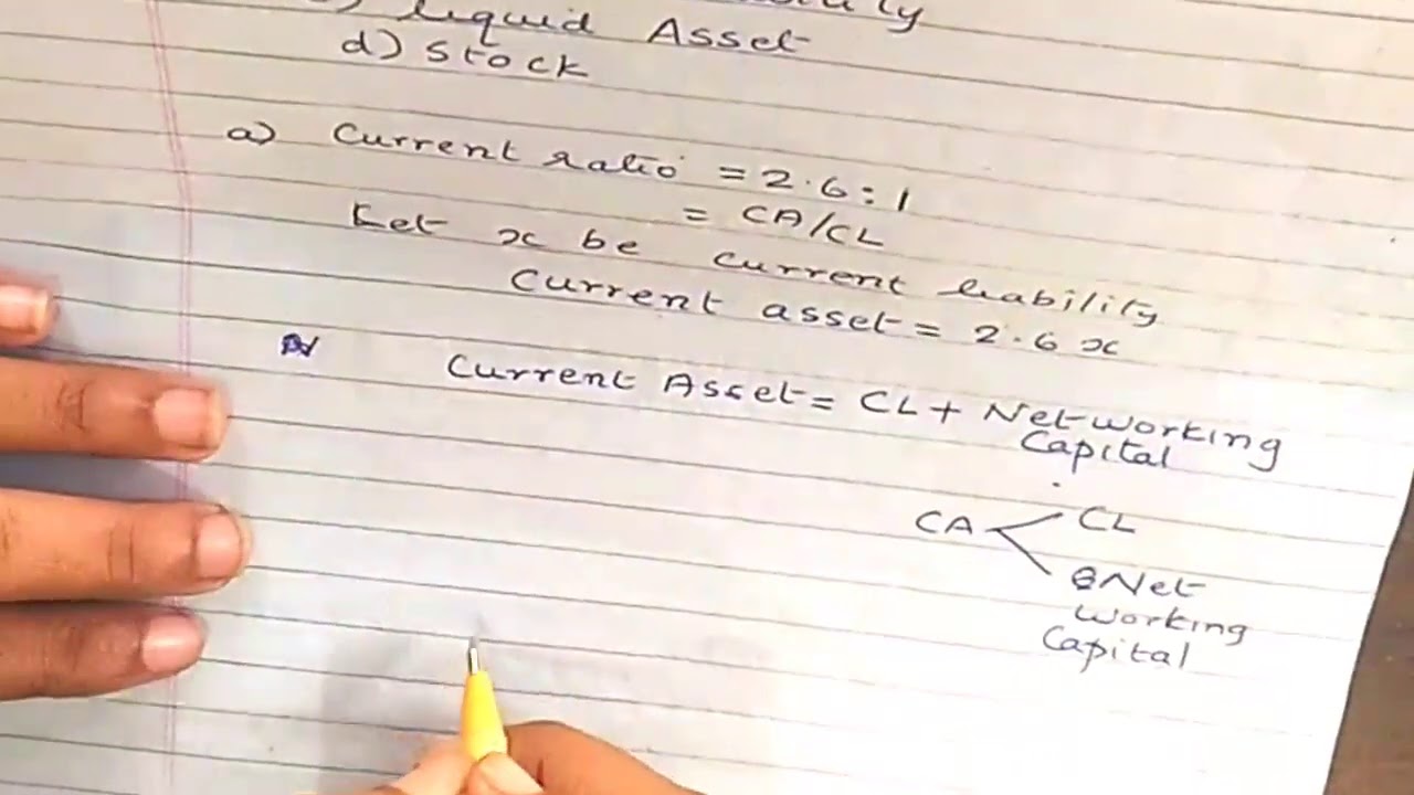 Accounting for management financial ratio problems - YouTube