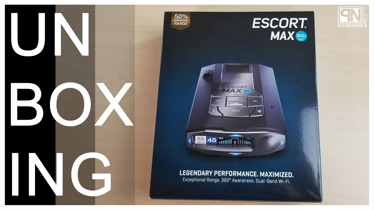 Escort MAX 360c MK II Radar Detector - Unboxing - Poc Network - YouTube