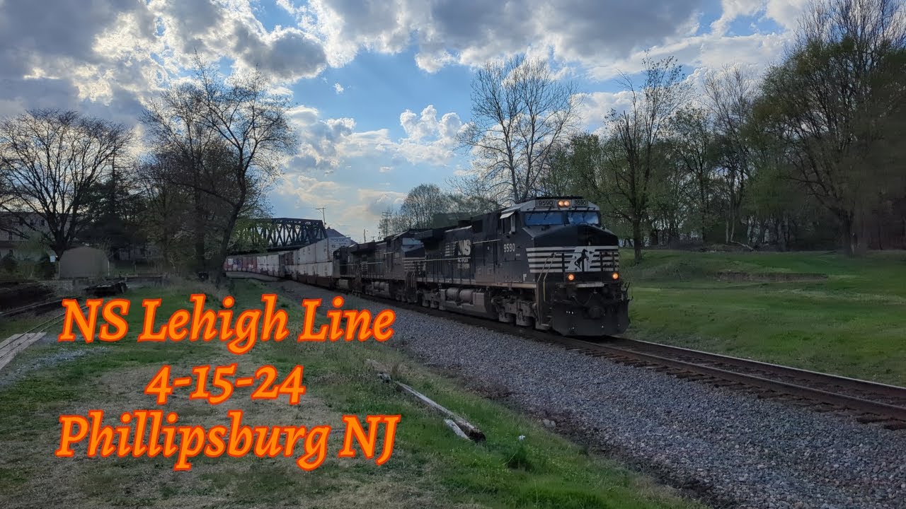 NS Lehigh Line Phillipsburg 4-16-24 - YouTube