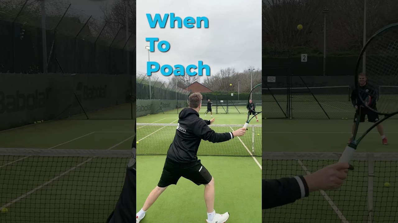 When to Poach? Opponent’s open racket face is the clue! #tennis # ...
