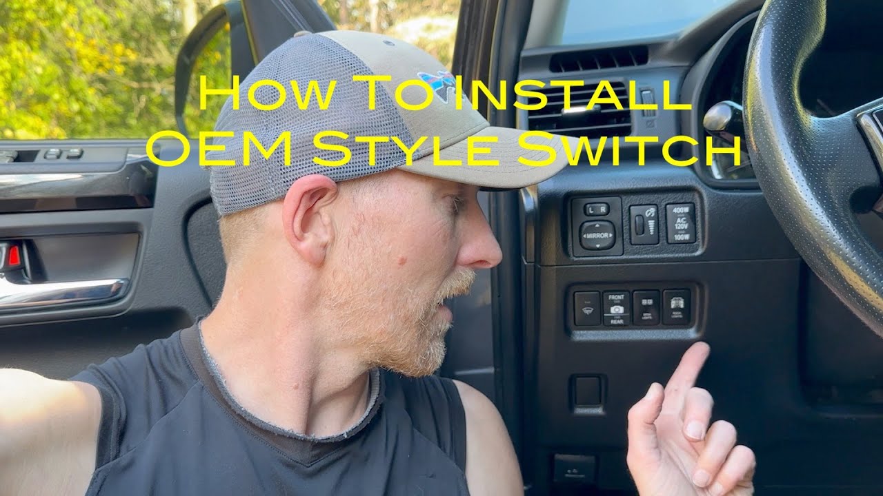 How to Install OEM Switch for 5th Gen 4Runner - YouTube